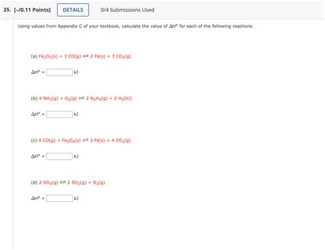 Using Values From Appendix C Of Your Textbook
