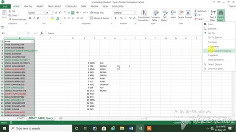 Ms Excel Home Menu Part 12 Youtube