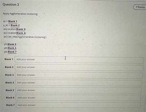 Solved Dbscan Density Based Spatial Clustering Of