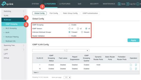 Configuring Tp Link Igmp And Mld Multicast Snooping