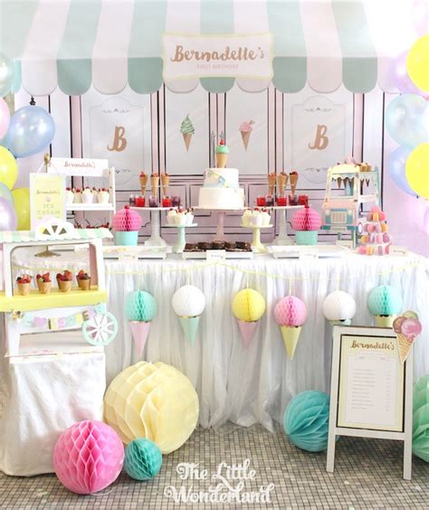 Karas Party Ideas Parlor Ice Cream Birthday Party Karas Party Ideas