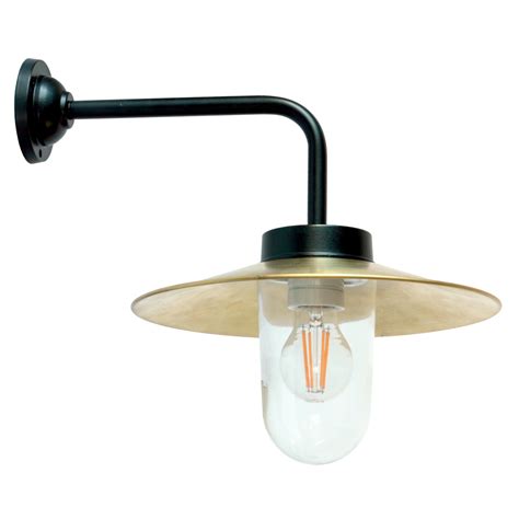 Classical Barn Lamp 38 90 Br S With Brass Shade Terra Lumi