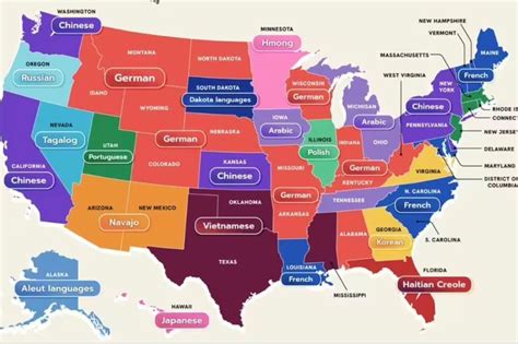 Most Spoken Languages In Us After English And Spanish And Where Shown