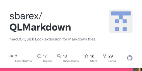 Github Sbarexqlmarkdown Macos Quick Look Extension For Markdown Files