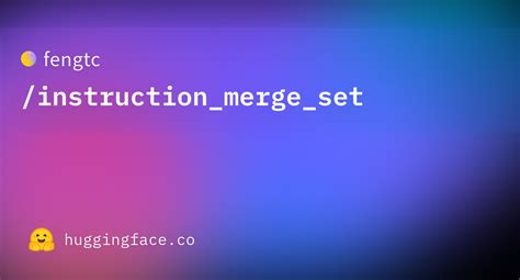 Fengtc Instruction Merge Set Datasets At Hugging Face