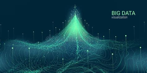 Abstract 3d Big Data Visualization Stock Vector Illustration Of