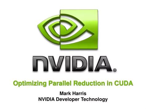 ppt optimizing parallel reduction in cuda powerpoint presentation