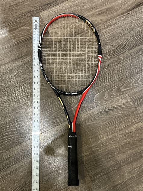 Wilson Blx Six One 95 Used Tennis Racquet Grip Size 4 1 2 Ebay