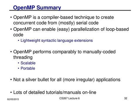 Shared Memory Programming Threads And Openmp Lecture 6 Ppt Download