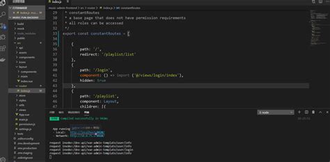 vue admin template koa to implement your small program background