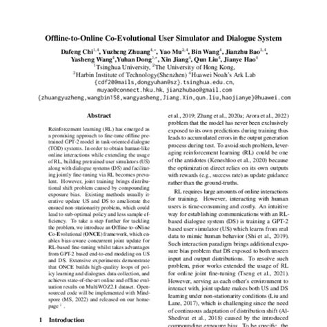 Offline To Online Co Evolutional User Simulator And Dialogue System Acl Anthology