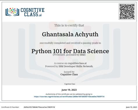 Python 101 For Data Science Cognitive Class Ibm Achyuth G
