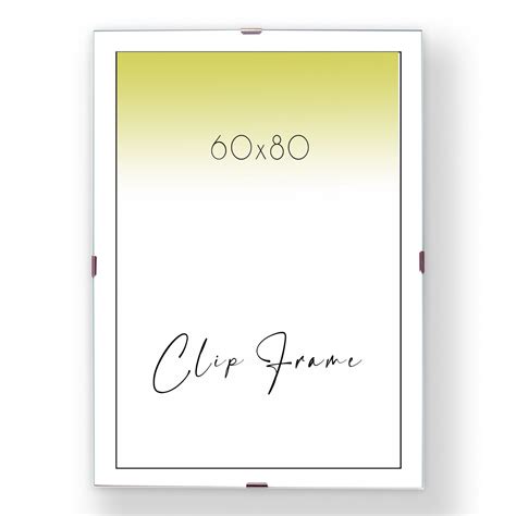 Clip Frame 60x80 With Unbreakable Acrylic Glass Plexiglass Type