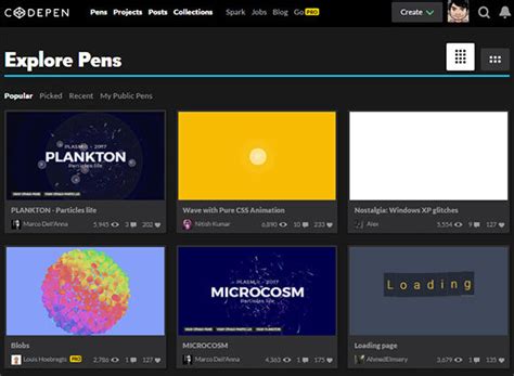 Codepen мощный онлайн редактор Html Css и Javascript кода