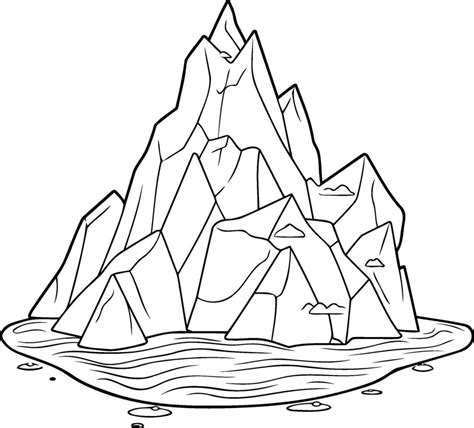Iceberg Icon Outline Illustration Of Iceberg Icon For Web 45656843