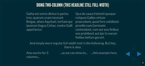 Css How To Use Two Column Layout With Reveal Js Stack Overflow