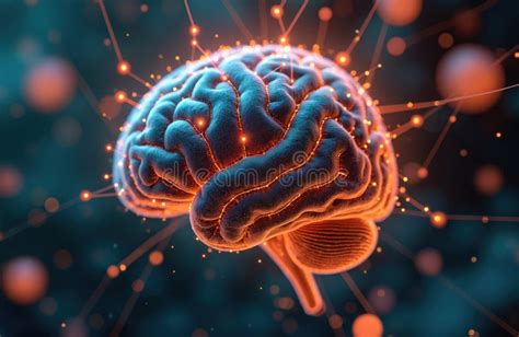 Machine Learning Ai Concept Represented By Human Brain With Neural