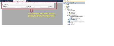 c 4 0 how to show detail section only with out any space in active
