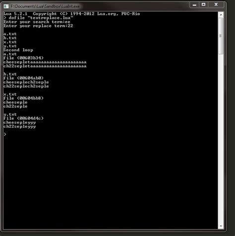 Lua Why Doesnt Iowrite Write To The Output File Stack Overflow