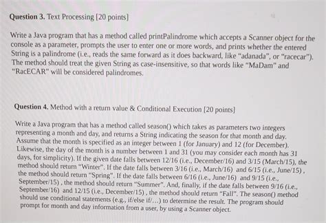 Solved Question 3 Text Processing 20 Points Write A Java