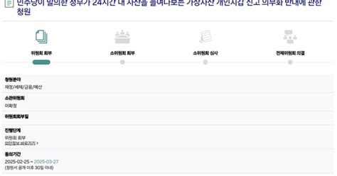 가상자산 개인지갑 신고 의무화 반대 청원 위원회 회부 요건 충족 코인니스