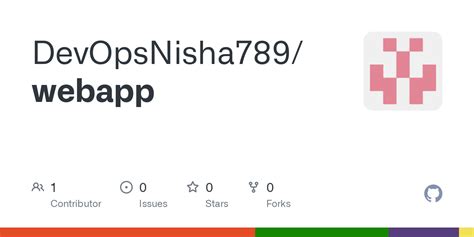 GitHub DevOpsNisha Webapp