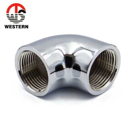 China Manufacturer Brass Male Threaded Elbow Chrome Plated Fitting