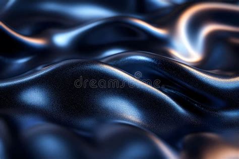 Luxurious Metallic Fabric Waves Abstract Texture For Design And Backgrounds Generative Ai