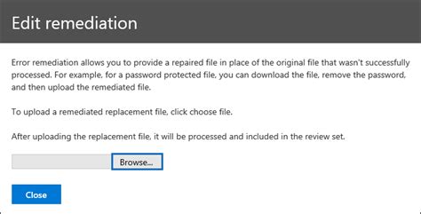 Single Item Error Remediation Microsoft Learn
