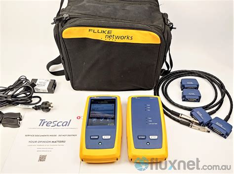 Fluke Networks Dsx 5000 Cable Analyzer Cat6a Ethernet Certifier Complete Kit