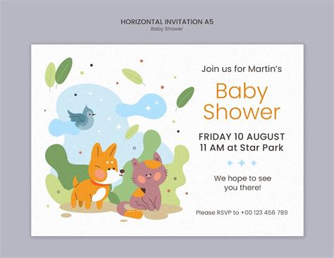 2 페이지 베이비 샤워 인사말 카드 Psd 개 이상의 고품질 무료 Psd 템플릿 다운로드 가능 Freepik