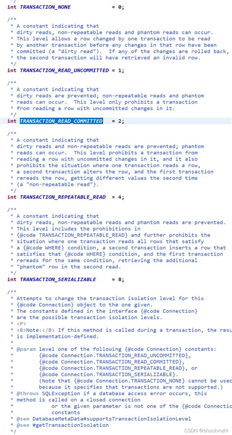 Jdbc学习（第二天） 4 第六章 数据库事务public Int Updatestring Sql出现参数更新的非法修改只有最终允许