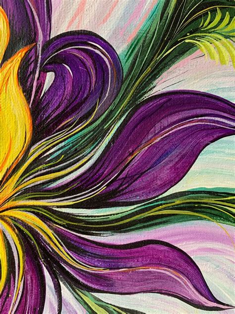 Bohemian Flower Painting By Yaroslava Bespyanska Saatchi Art