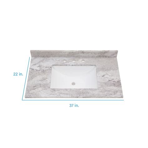 Style Selections Stone Effects 37 In X 22 In Solstice Cultured Marble