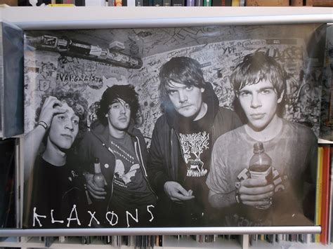 Klaxons 60cm X 85cm Approximately Black And White Band Poster