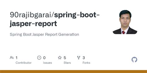 Github 90rajibgaraispring Boot Jasper Report Spring Boot Jasper