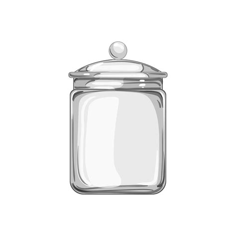 Jar Glass Container Cartoon Vector Illustration 17418034 Vector Art At