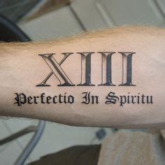 Roman 13 Tattoo Design