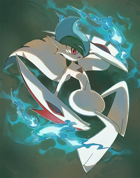 Download Caption Engaging In Battle Mega Gallade Wallpaper