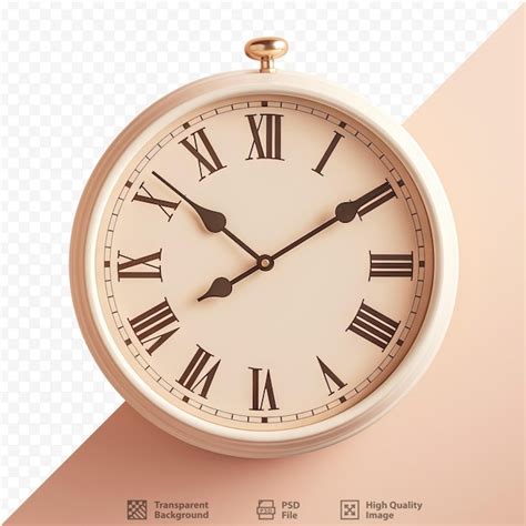 Premium Psd Roman Numeral Clock Showing 9 50 Symbolizing A Fresh Start