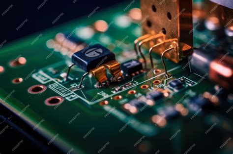Premium Photo A Captivating Snapshot Showcasing The Intricate Details Of A Mounted Transistor