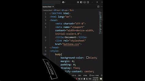 how to create new button effect in html css tech programming shorts html css htmlcss