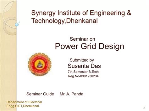 Ppt Power Grid Design Pptx