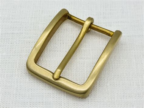 Solid Brass Belt Buckle 35mm Matte Gold Belt Hardware For Men And Women