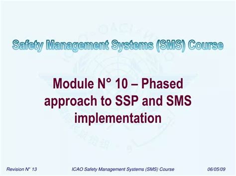 Ppt Module N° 10 Phased Approach To Ssp And Sms Implementation