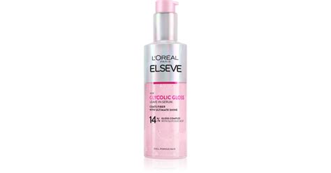 Loréal Paris Elseve Glycolic Gloss Leave In Serum For Hair Strengthening And Shine Notino Ie
