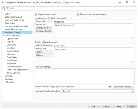 C How To Fix Undefined Reference Using Simulink Embedded Coder