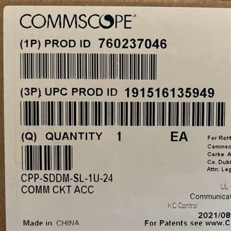 Promo Commscope Frame Blank Patch Panel 24 Port Cat 6A Cpp Sddm Sl 1U 24 Diskon 23 Di Seller