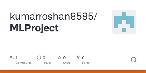 github kumarroshan8585 mlproject