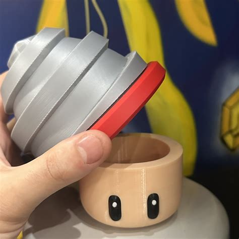 🍄 Drill Mushroom Super Mario Bros Wonder・ Stl File For ・cults